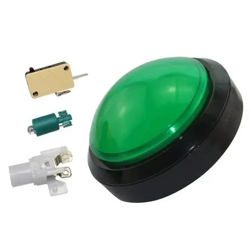 Push button switch 100mm Green زر ضغط قوس مضاء بقطر 100 مم